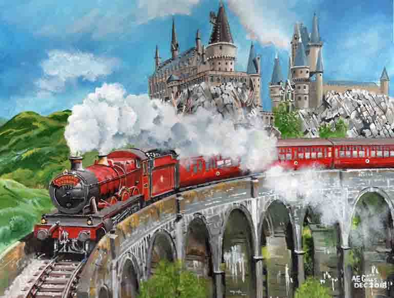 Hogwarts Express – Arthur Gills paintings